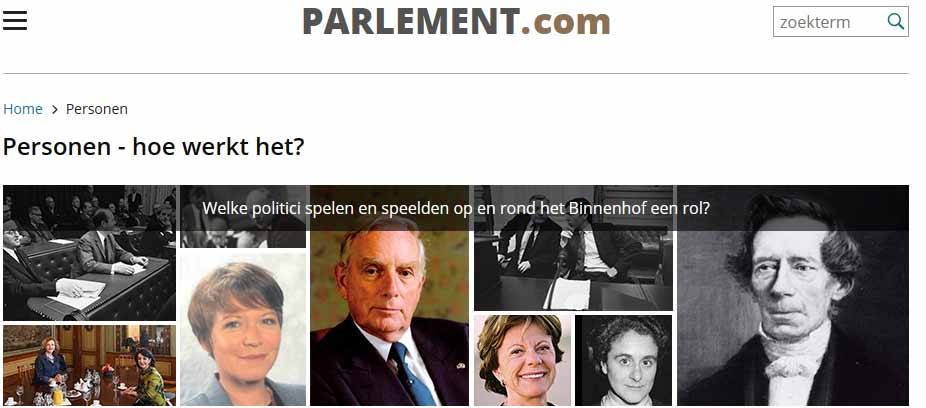 Parlement.com voorlopig gered - Biografieportaal